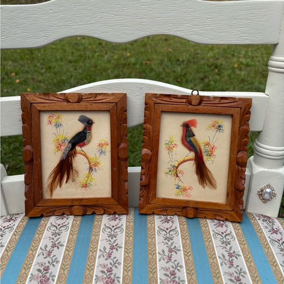 Vintage | Accents | Vintage Mexican Feather Art Feathercraft Arte ...